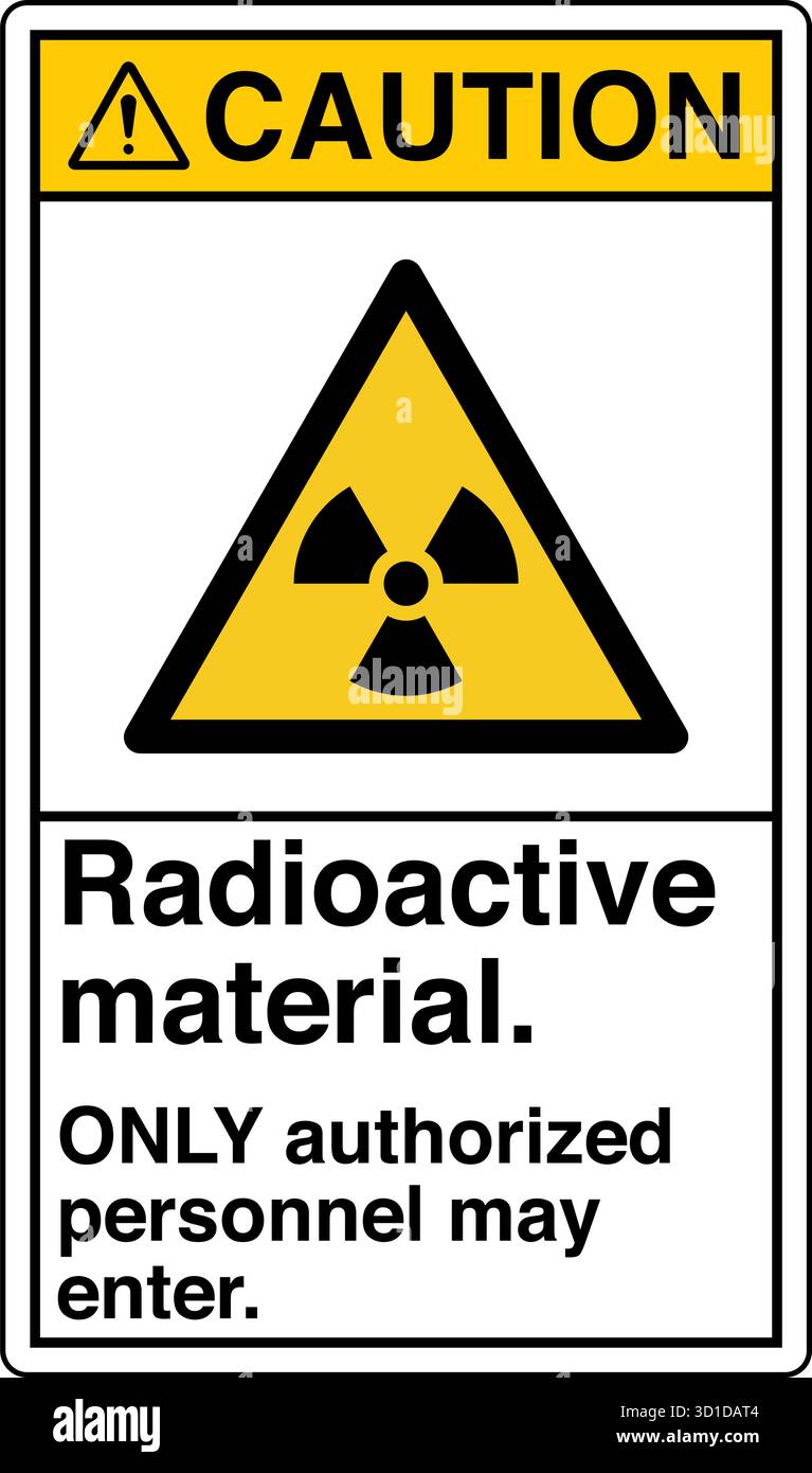 ISO 7010 Registered Safety Signs for "Caution: Radioactive Material ...