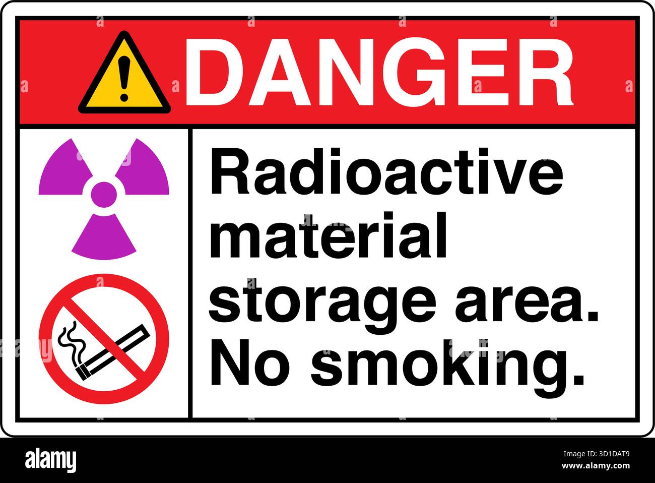 ISO 7010 Registered Safety Signs for "Caution: Radioactive Material ...