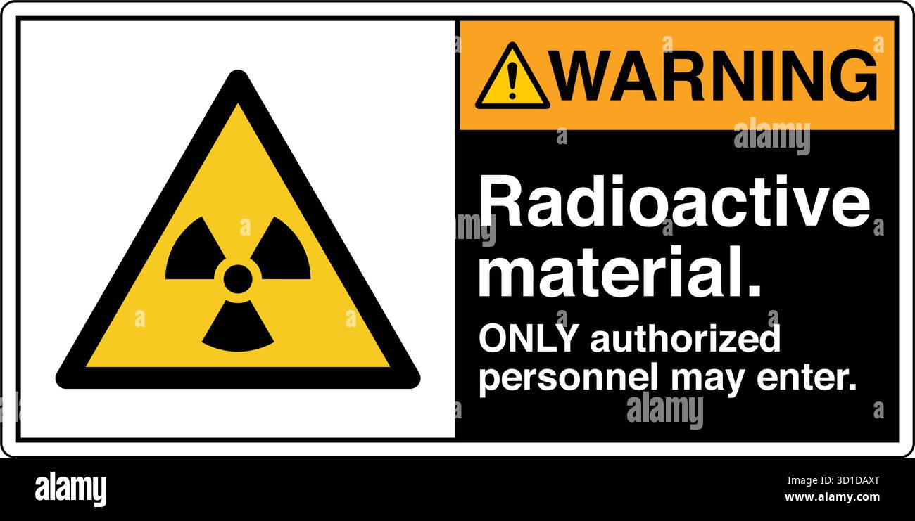 ISO 7010 Registered Safety Signs for "Caution: Radioactive Material ...