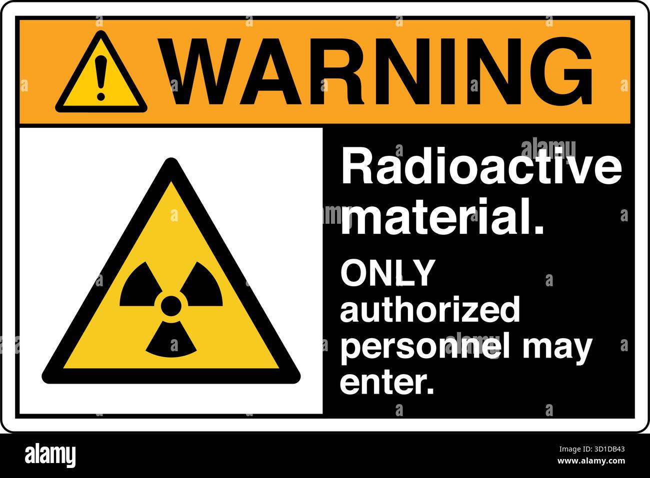 ISO 7010 Registered Safety Signs for "Caution: Radioactive Material ...