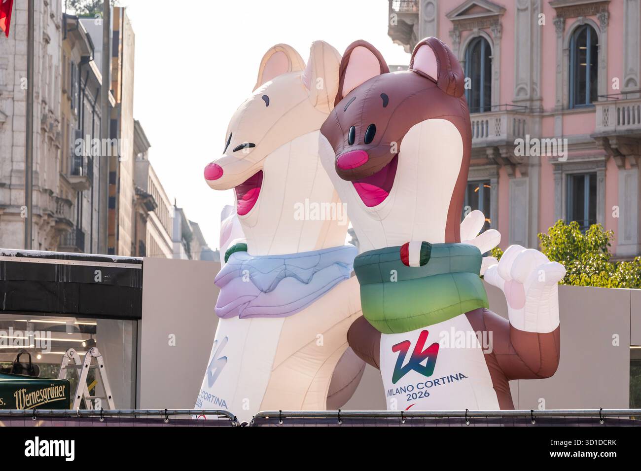 Mascots Giant Inflatable Display with Olympic Paralympic Logos ,Italy ...