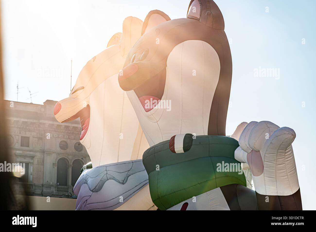 Mascots Giant Inflatable Display with Olympic Paralympic Logos ,Italy ...