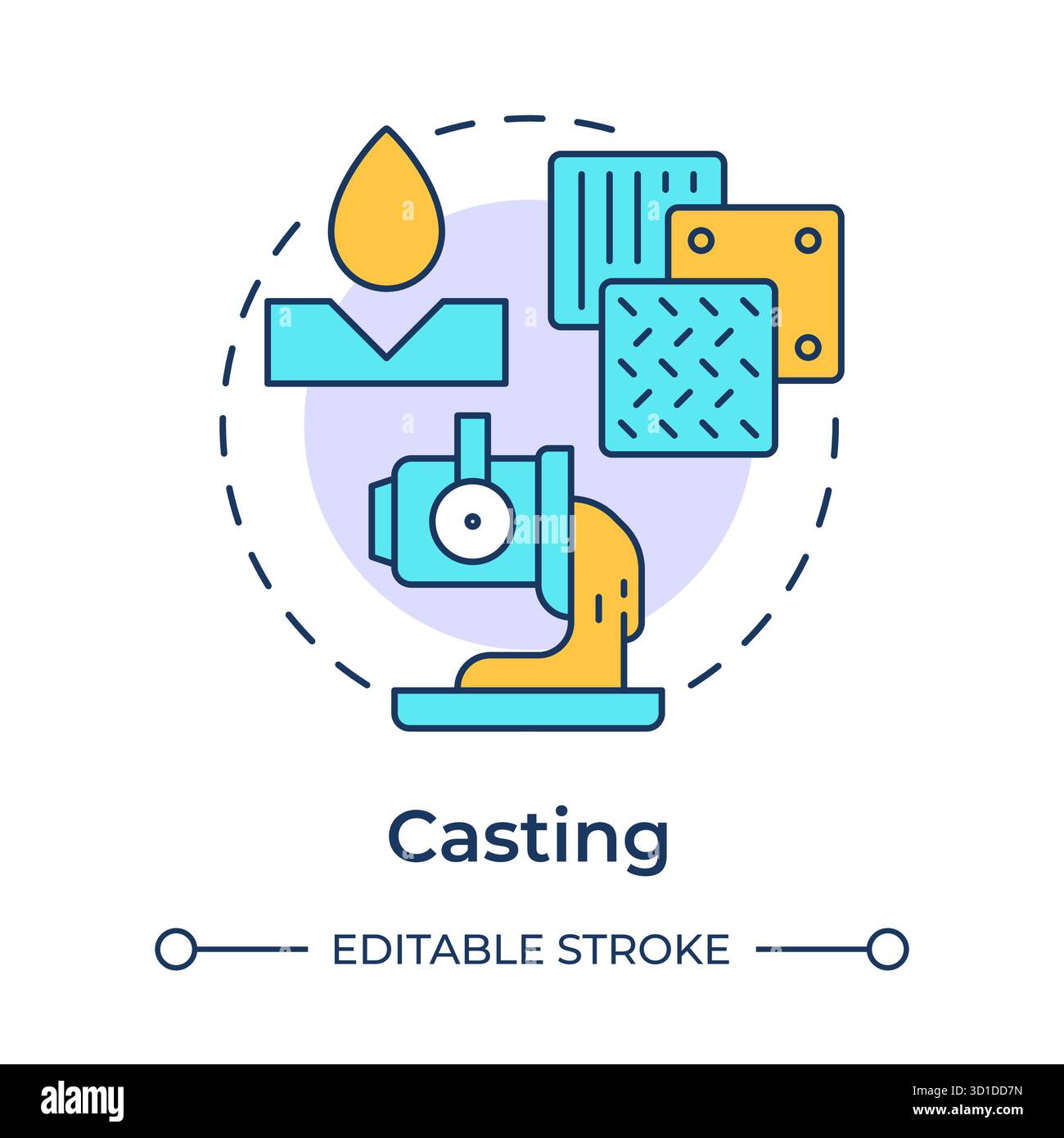 Casting metal modern Stock Vector Images - Alamy