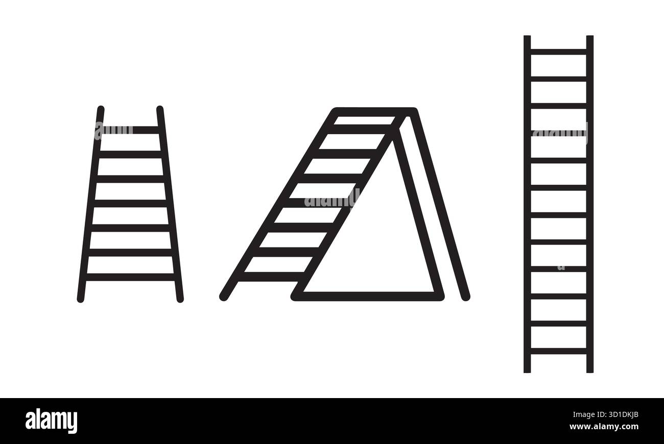 Upright ladder icon hi-res stock photography and images - Alamy