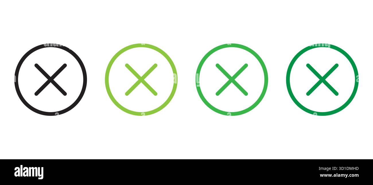 Cancel icon logo stock hi-res stock photography and images - Alamy