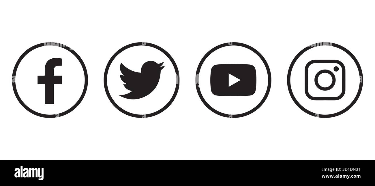 Social media illustrations Stock Vector Images - Alamy