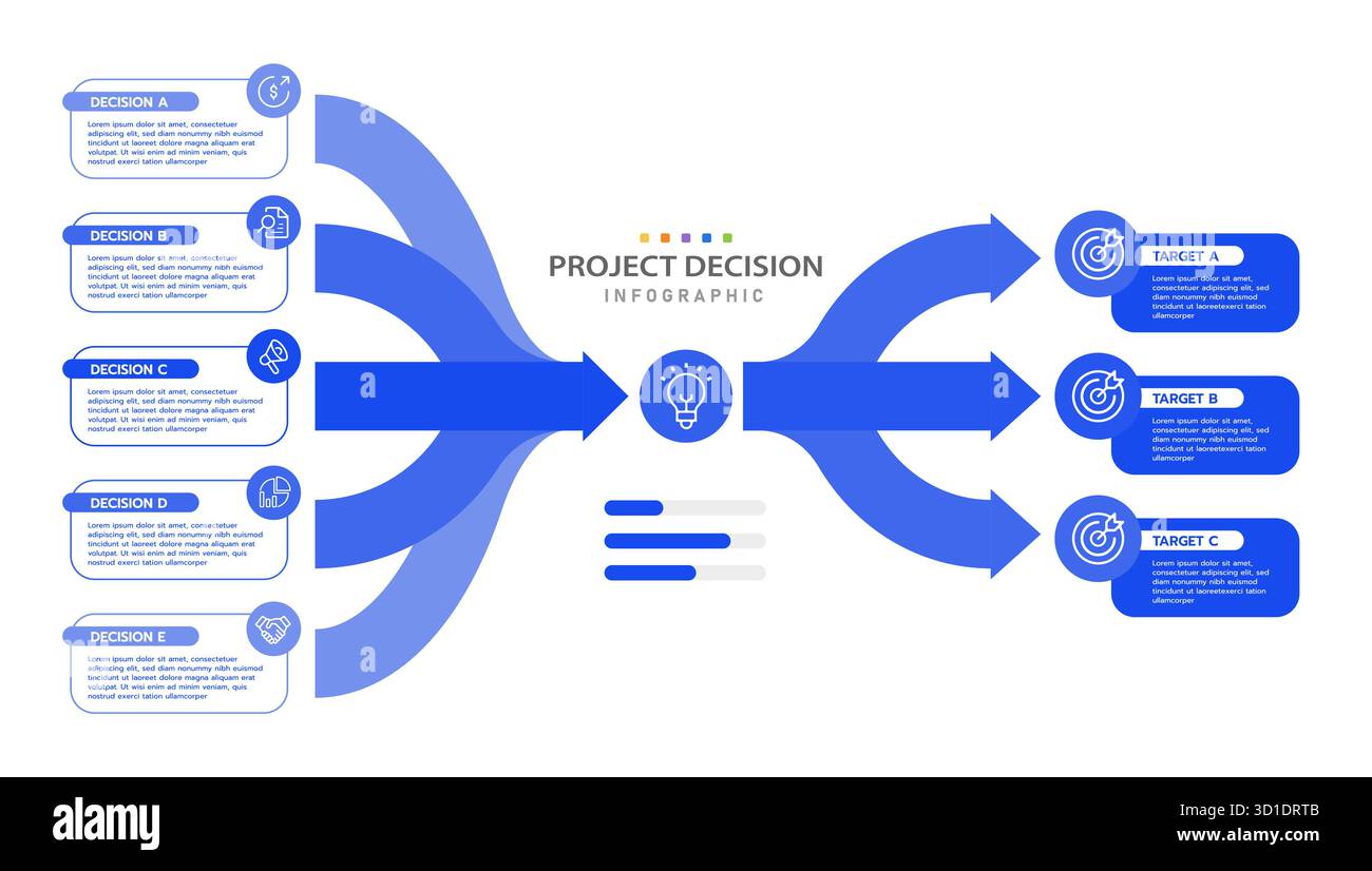 Project Decision Infographic template for business. modern Timeline ...