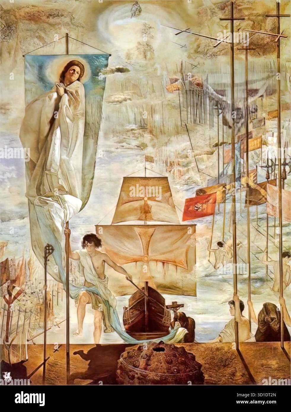 Discovery of American by Christopher Columbus, 1959 by Salvador Dali ...