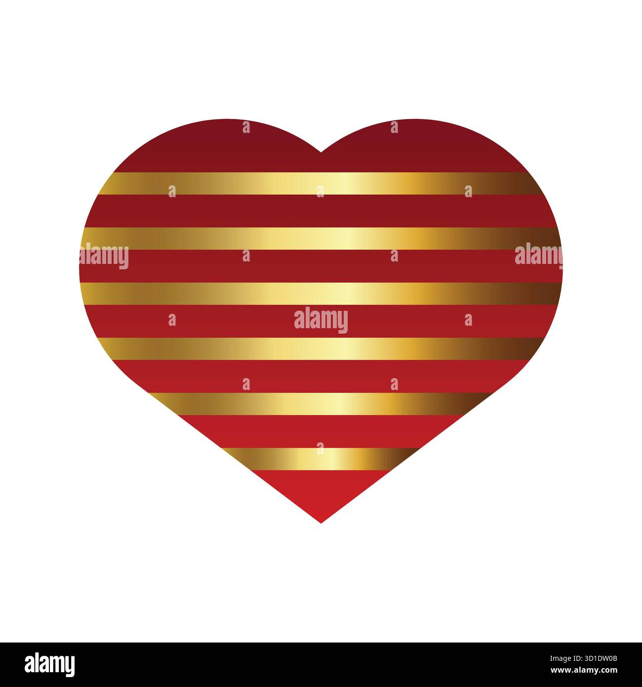 Blank golden white heart Stock Vector Images - Alamy