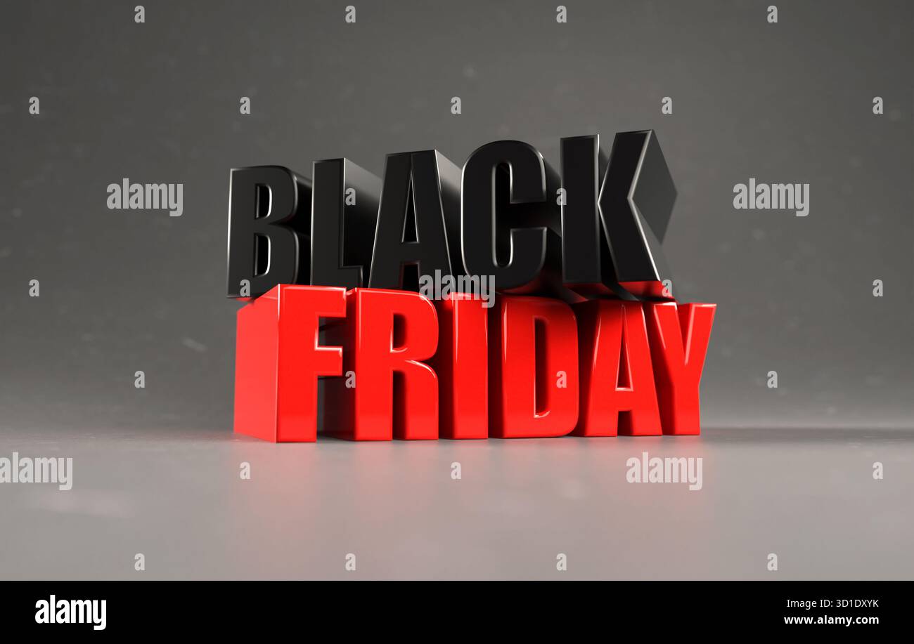 Animated black friday text on hi-res stock photography and images - Alamy