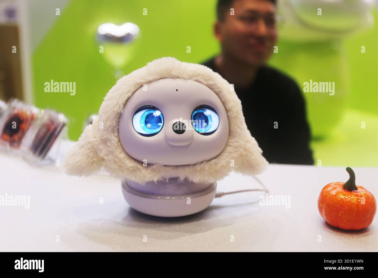 SHANGHAI, CHINA - OCTOBER 27, 2025 - The first ever AI plush pet robot ...