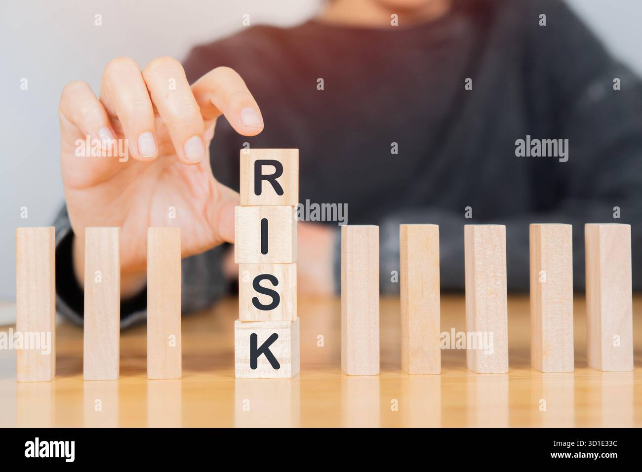 Risk assessment crisis concept. Financial analysis solution for real ...