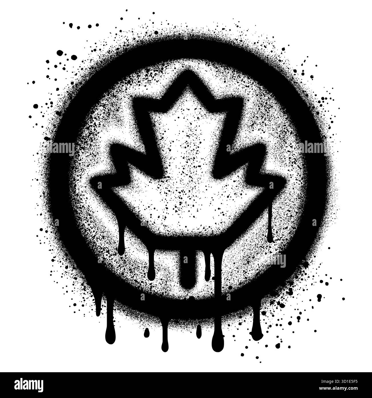 Paint leaf Black and White Stock Photos & Images - Alamy