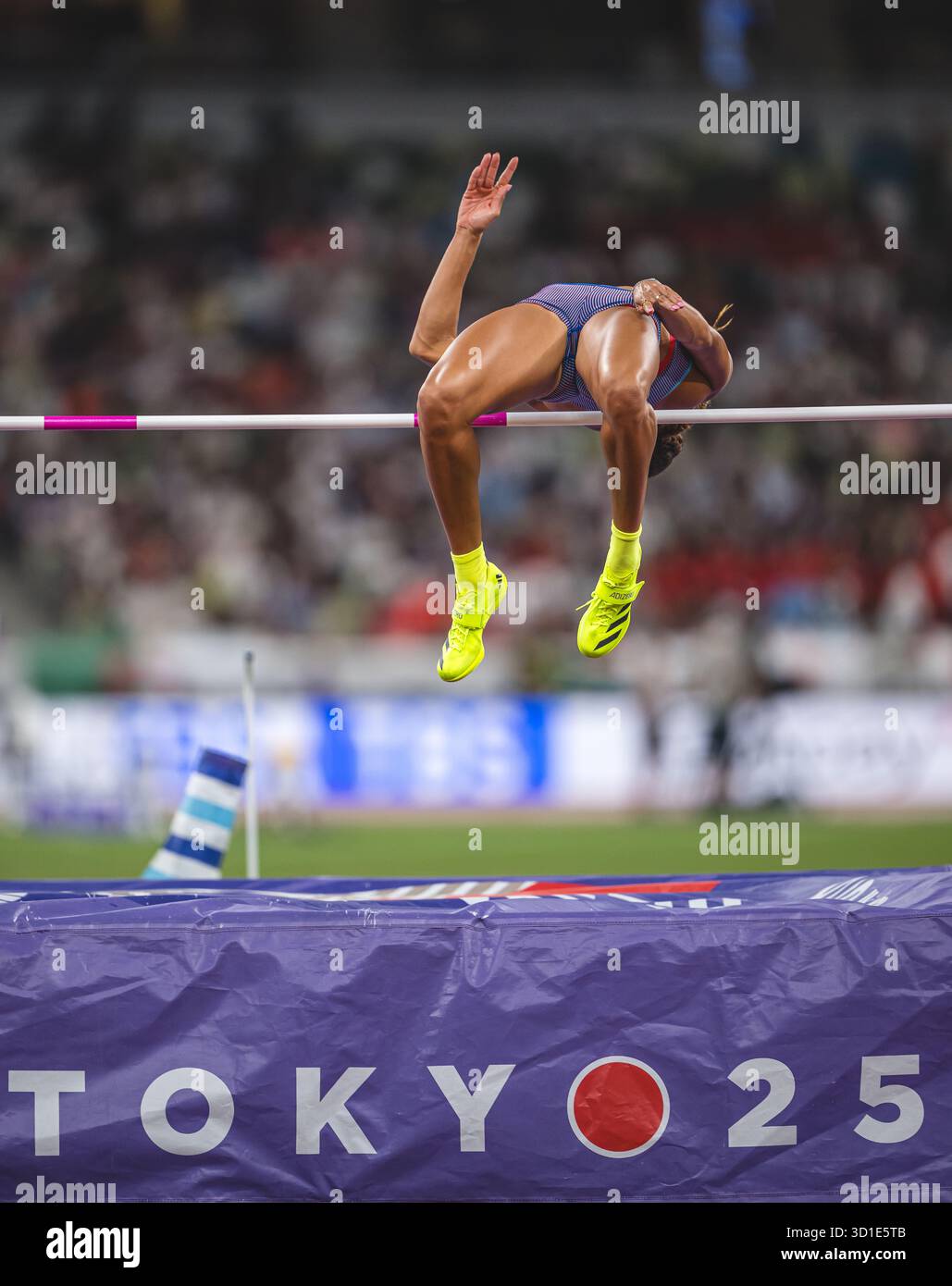 Anna Hall participating in the World Athletics Championships in Tokyo ...