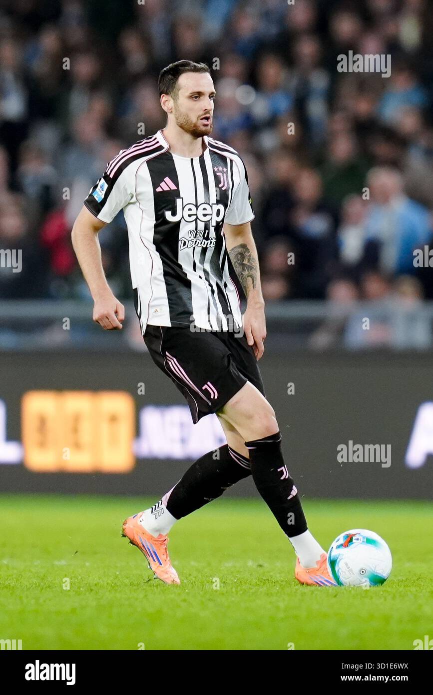 Federico Gatti of Juventus FC in action during the serie Serie A ...