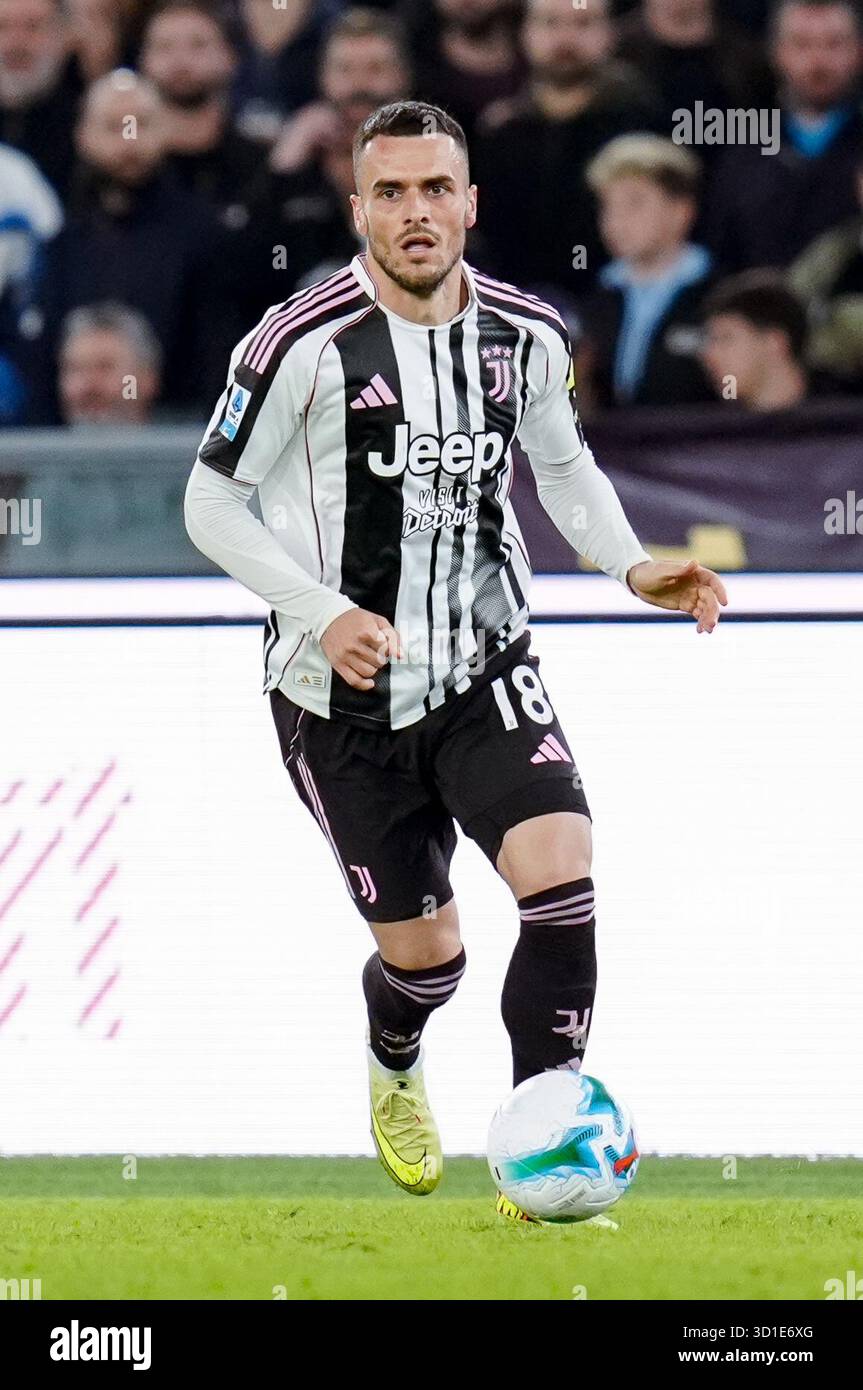 Filip Kostic of Juventus FC in action during the serie Serie A Enilive ...