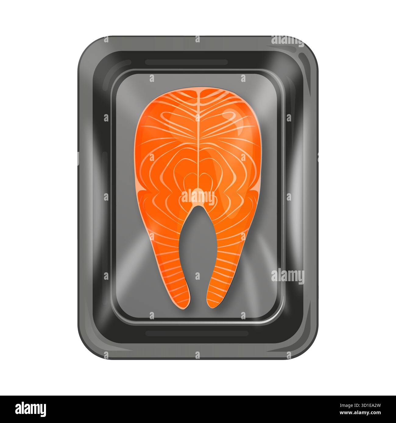 Salmon steak icon in Cut Out Stock Images & Pictures - Alamy