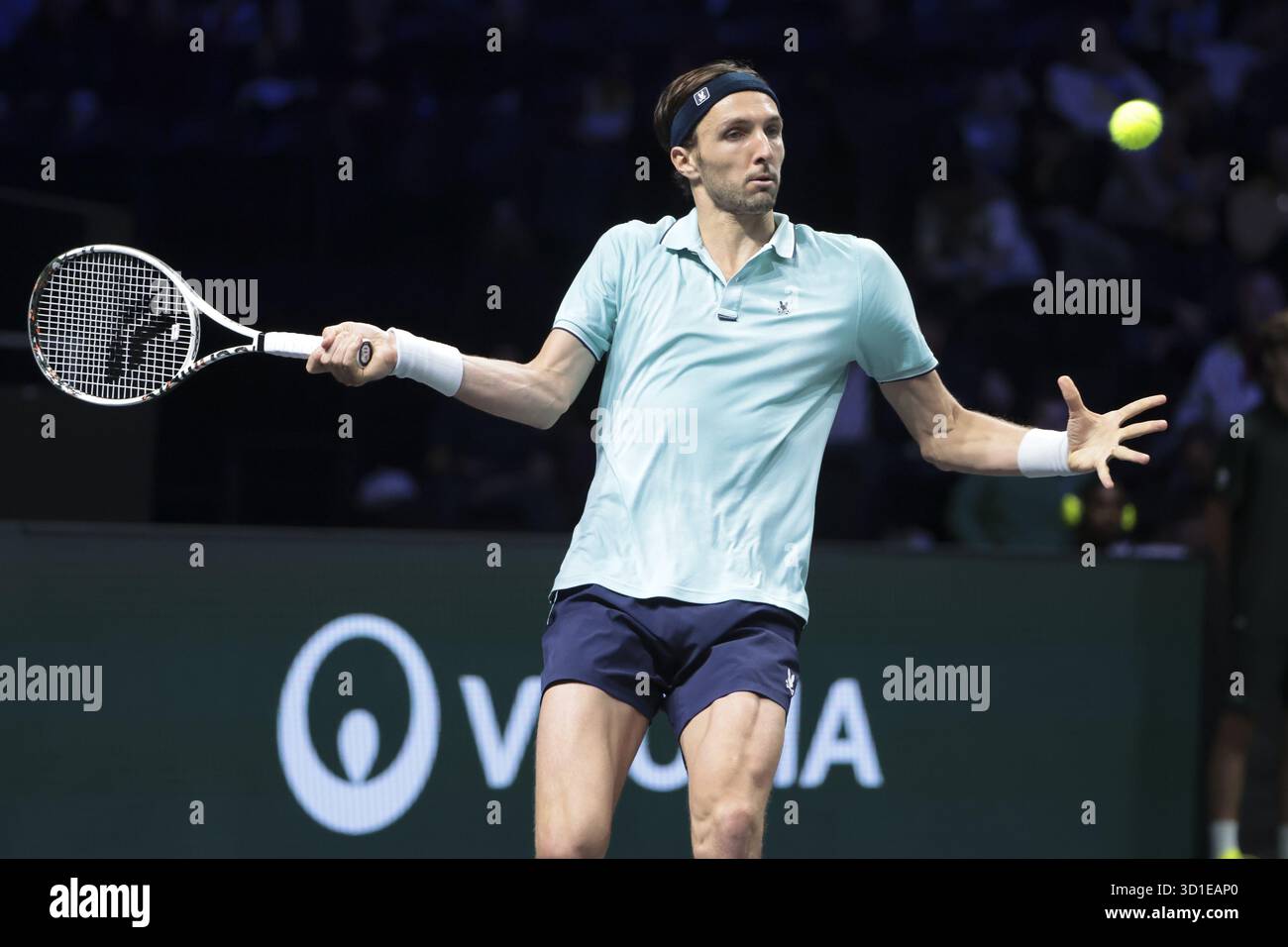 Arthur Rinderknech of France during day 1 of the Rolex Paris Masters ...