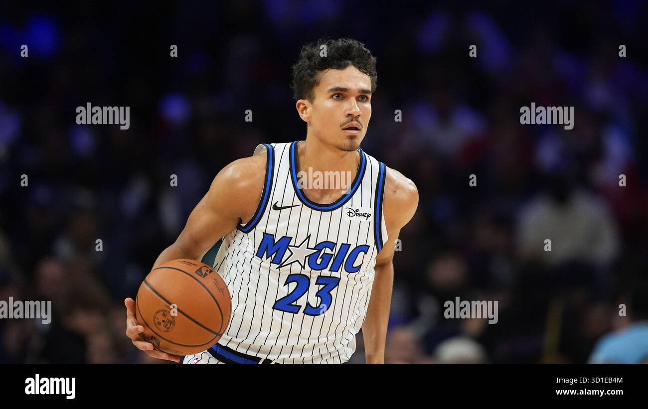 Orlando Magic's Tristan da Silva plays during an NBA basketball game ...