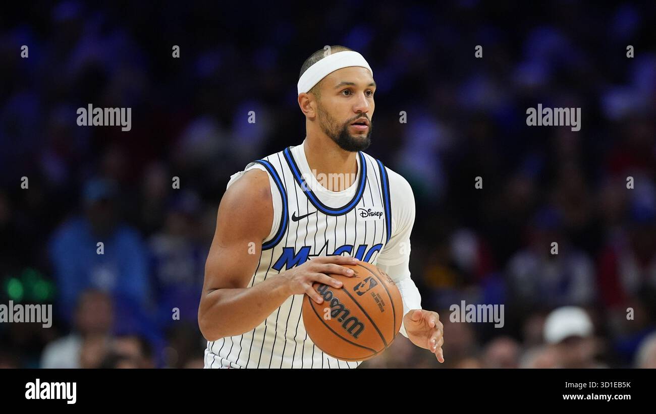 Orlando Magic's Jalen Suggs plays during an NBA basketball game Monday ...