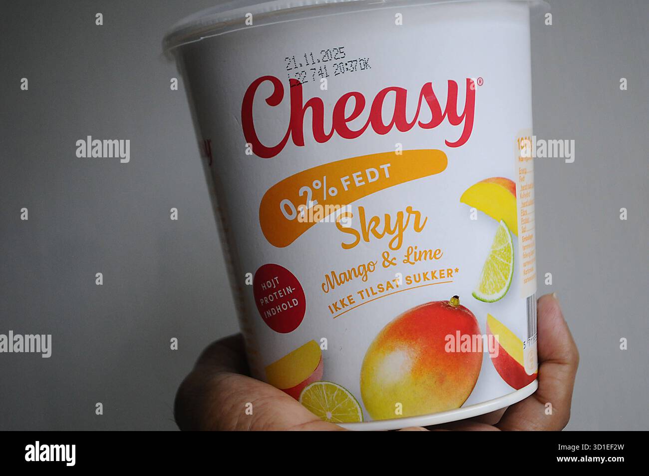 Copenhagen/ Denmark/28 .OCTOBER 2025/Cheasy skyr or yogurt with vaours ...