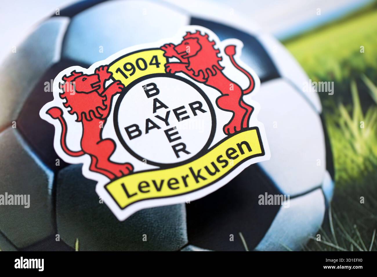 KYIV, UKRAINE - FEBRUARY 23, 2025 Bayer 04 Leverkusen football club ...