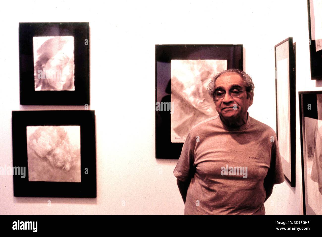 Akbar Padamsee, Indian artist, painter, india Stock Photo - Alamy