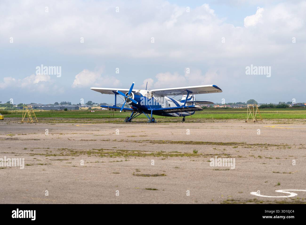 Klaipeda, Lithuania - 08.02.2025: Antonov An-2 airplane in airfield ...