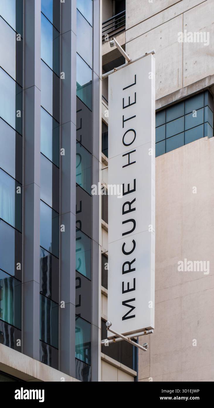 Paris, France - 10 28 2025 : facade of a Mercure hotel belonging to the ...