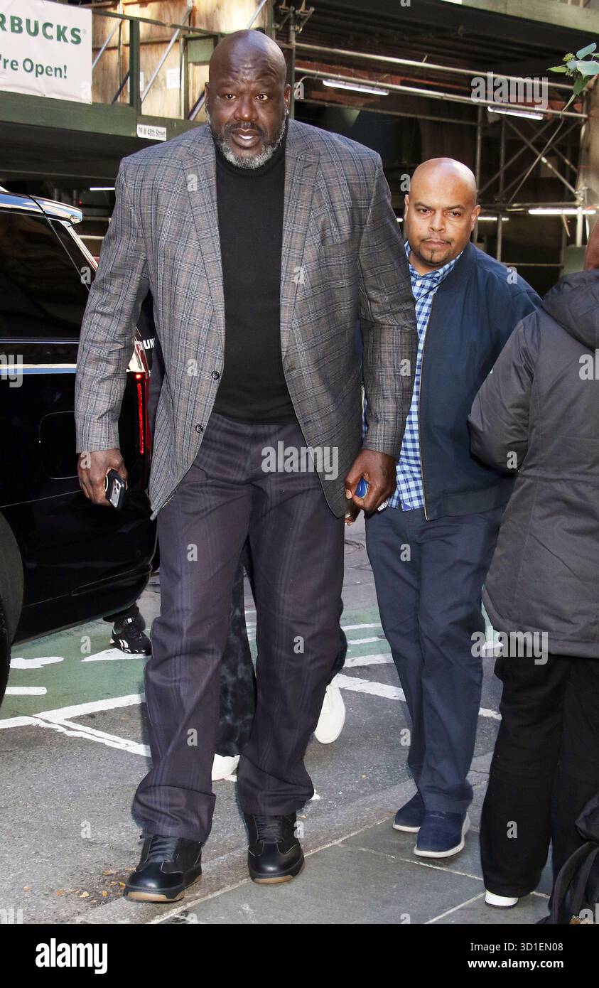 NEW YORK, NY- OCTOBER 27: Shaquille O'Neal seen at NBC's Today Show on ...