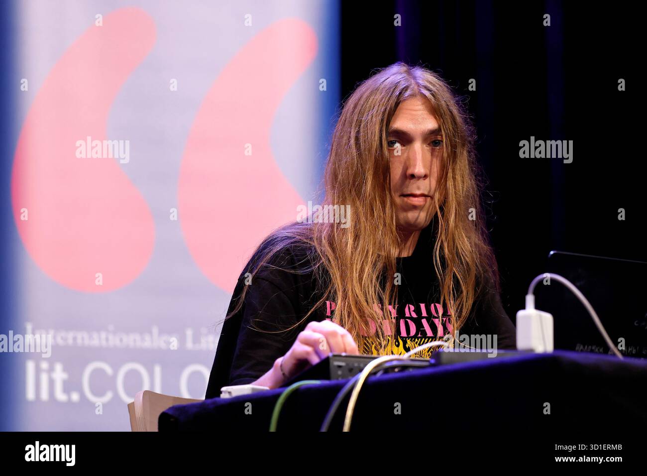 Musician Eric Breitenbach at the Lit.Cologne special event for the ...