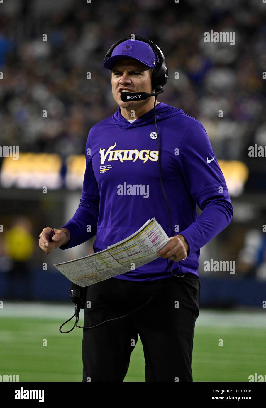 October 23, 2025 Minnesota Vikings head coach Kevin O'Connell in action ...
