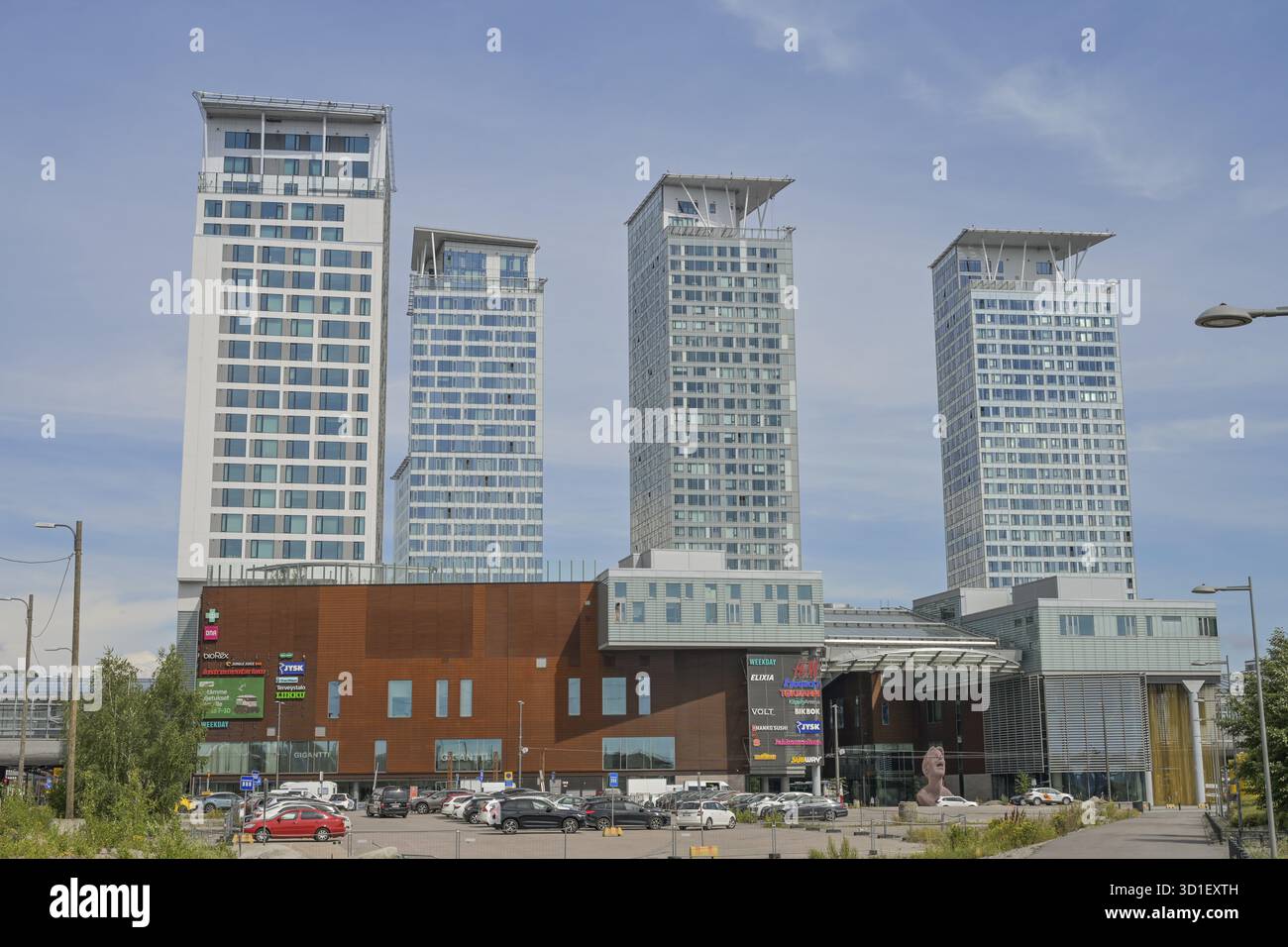 Residential towers skyscrapers kalasatama hi-res stock photography and ...
