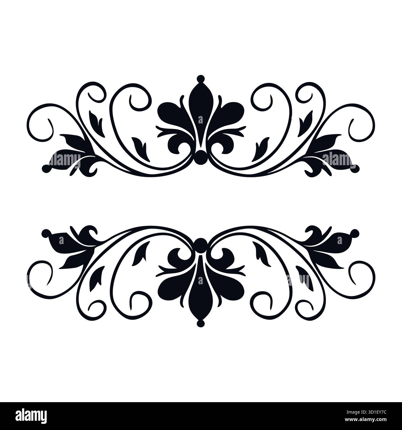 Filigree divider Cut Out Stock Images & Pictures - Alamy