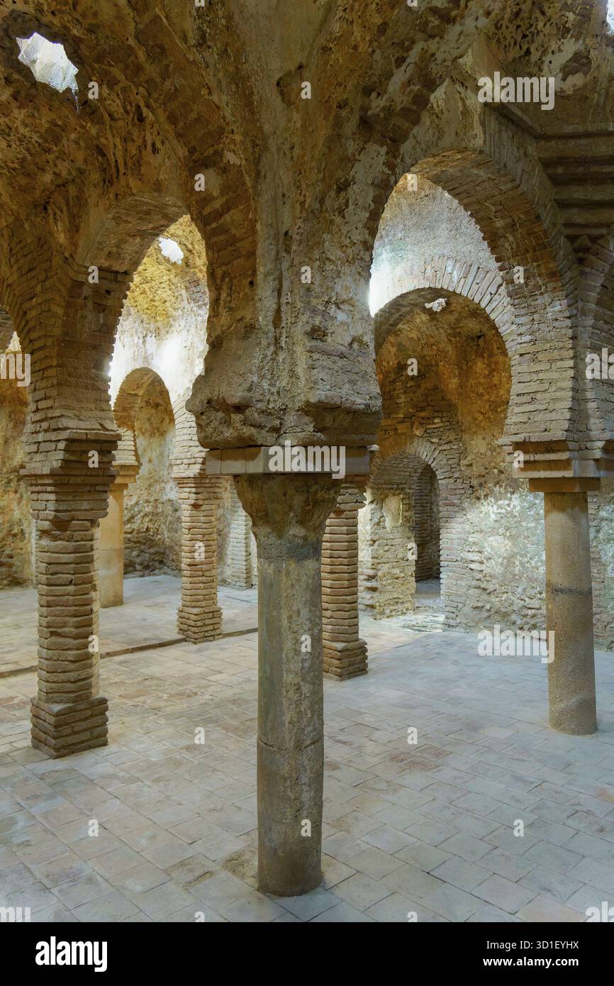 Ronda, malaga, spain Ancient arab baths (hammam) historical structure ...