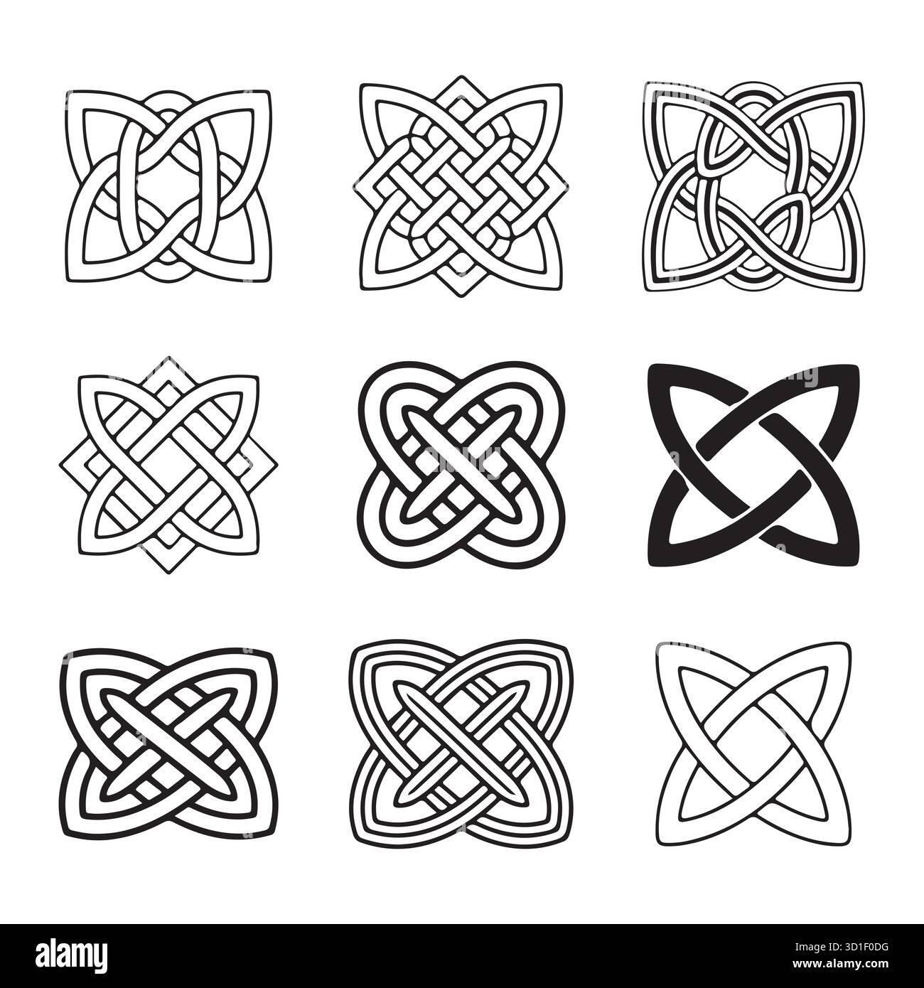 Knot icon pack Cut Out Stock Images & Pictures - Alamy
