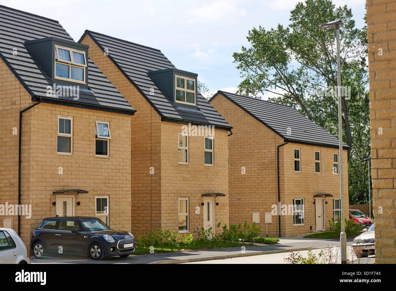 New Housing Development at East Leeds, West Yorkshire, Northern England ...