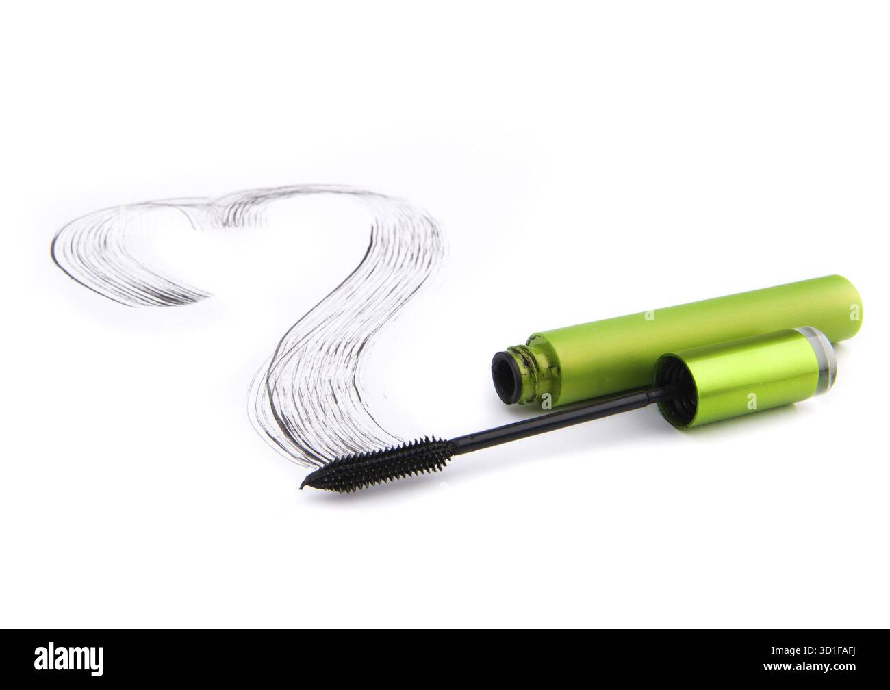 Black mascara brush stroke Stock Photo - Alamy