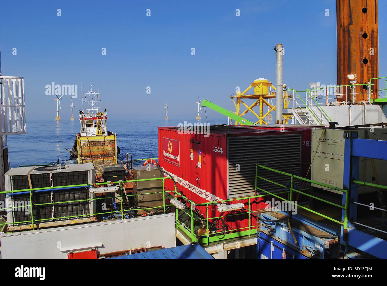 Wind park offshore energy wind turbine construction Wind park offshore ...