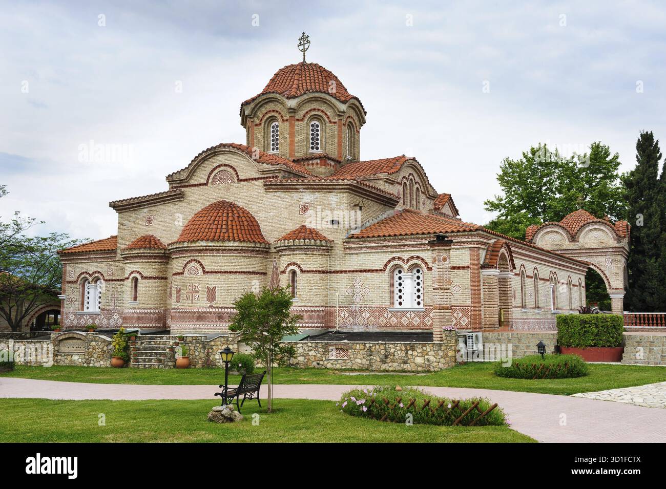 Monastery of Saint Ephrem the Syrian near Olymp mountains in Greece ...