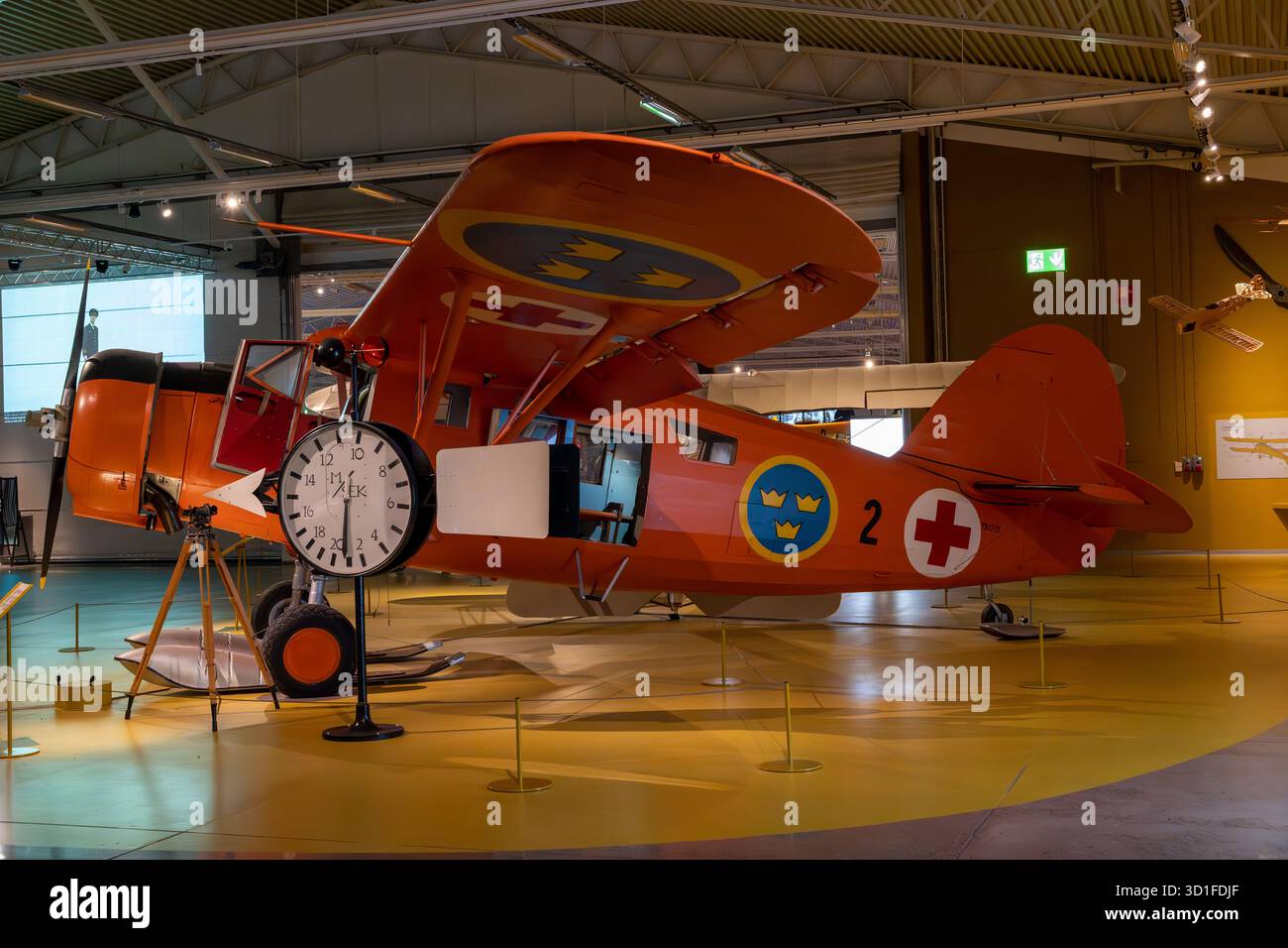 Linkoping, Sweden - 08.06.2025: Old airplane in Flygvapenmuseum ...