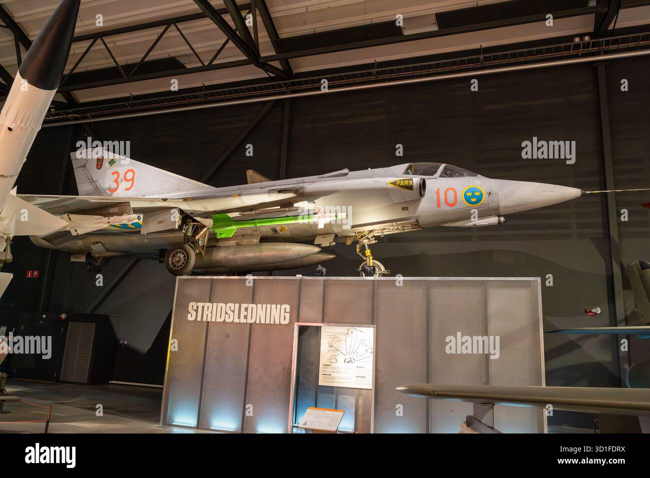 Linkoping, Sweden - 08.06.2025: Saab 35 Draken airplane in ...