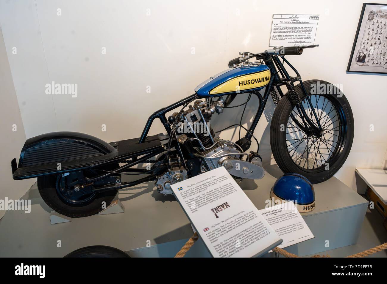 Husqvarna, Sweden - 08.07.2025: Classic motorcycles in Husqvarna Museum ...