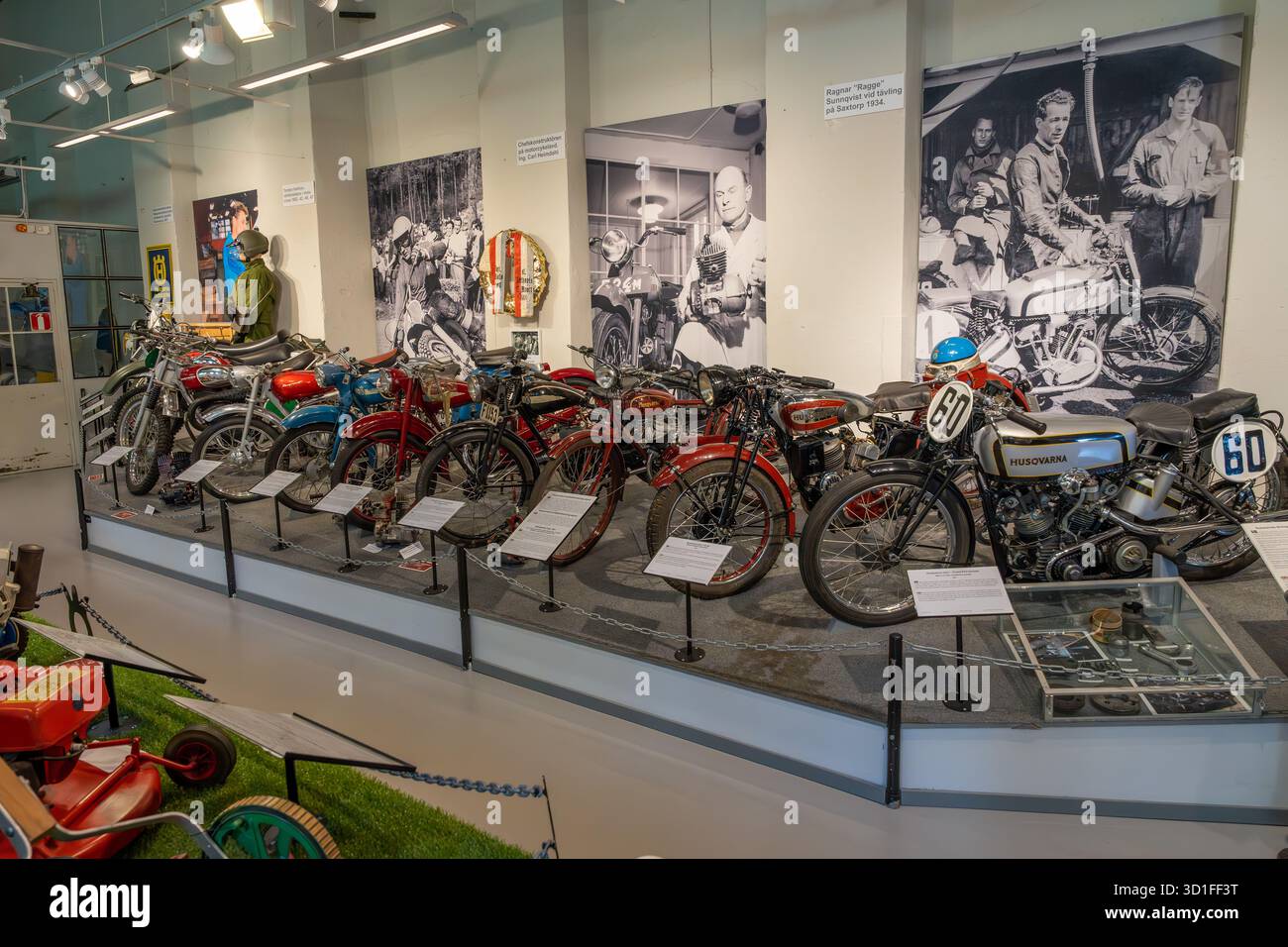 Husqvarna, Sweden - 08.07.2025: Classic motorcycles in Husqvarna Museum ...