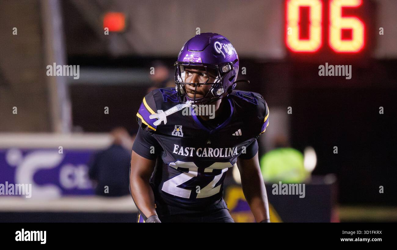 East Carolina's Jonathan Jean (22) defends during an NCAA college ...