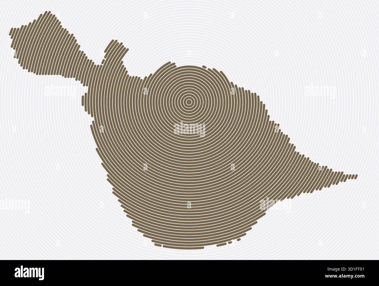 Heard Island and McDonald Islands shape rings. Country map formed by ...