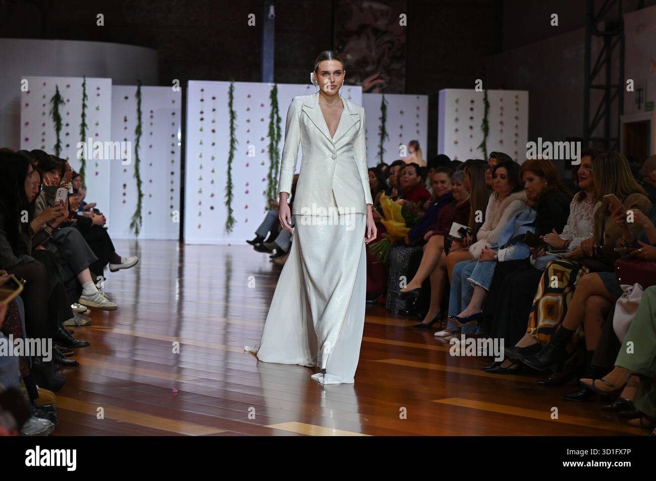 model showcases creations by Candelas Y Felipa during the Atelier ...