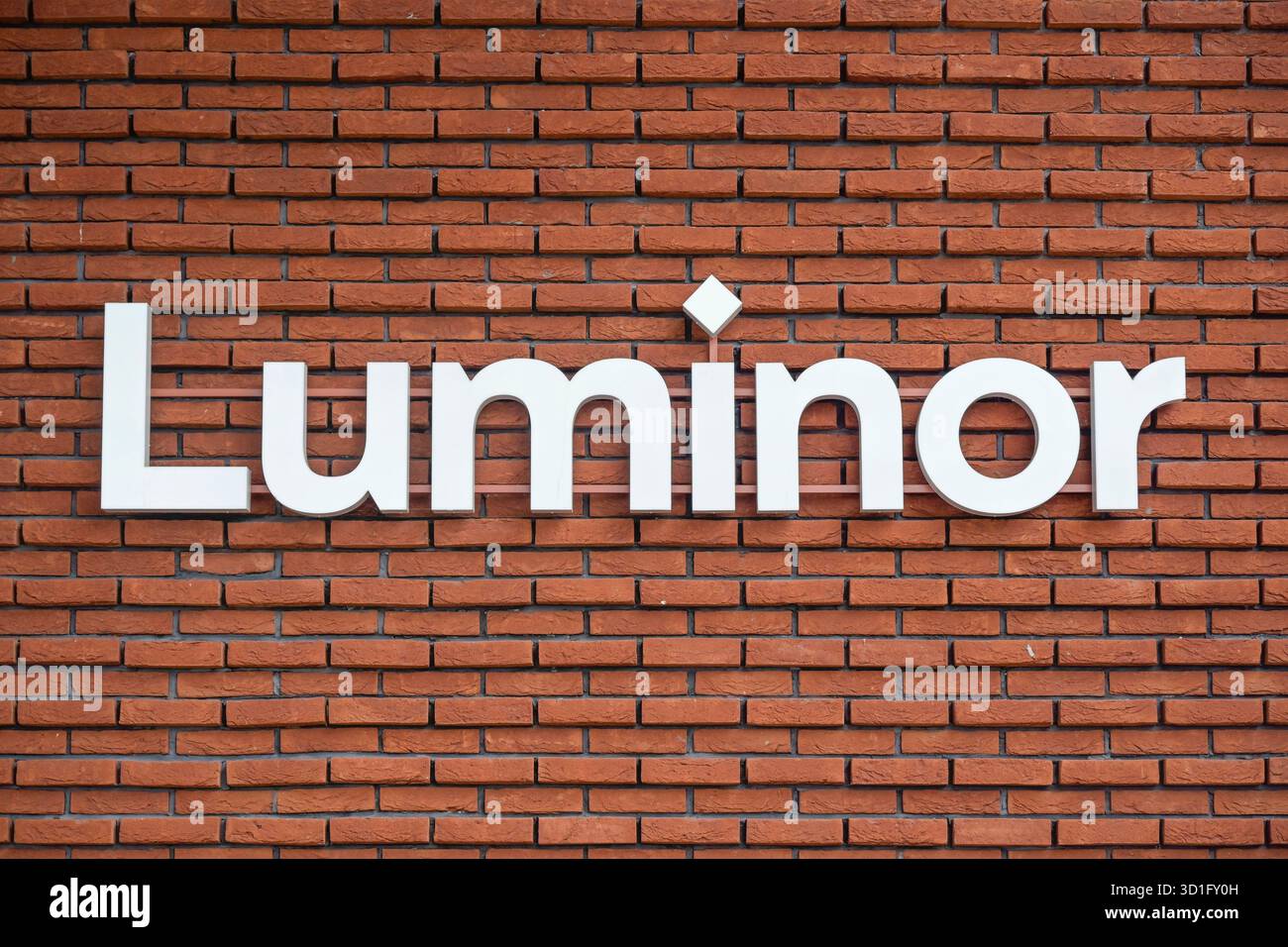 Logo Bank Luminor, Riga, Lettland Stock Photo - Alamy