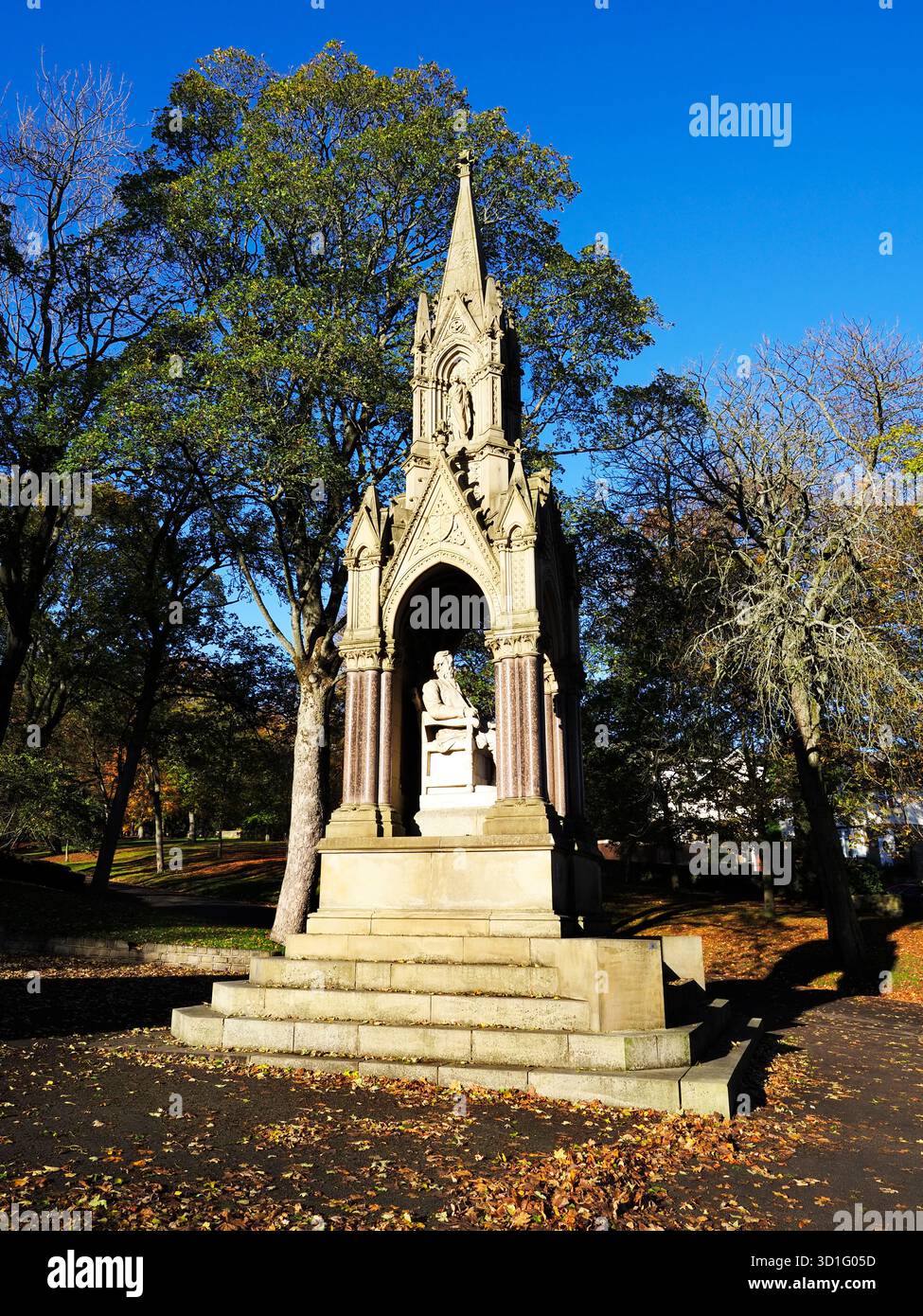 Sir Titus Salt Memorial a listed building in Lister Park Bradford West ...