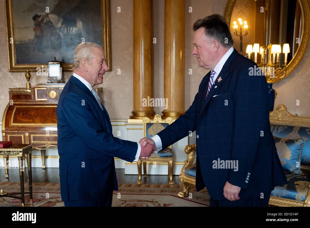 King Charles III receives Lieutenant-Governor of Nova Scotia, Michael ...
